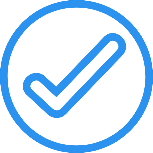 blue check circle | Open Concept Lab