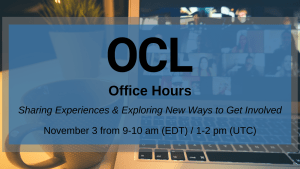 Upcoming Event: OCL Office Hours on November 3 | Open Concept Lab